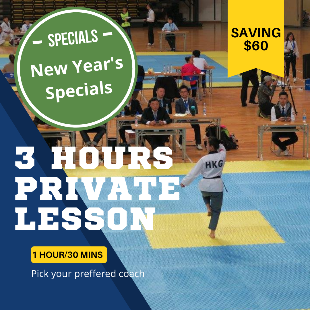 3-Hours Private Lesson Package - Kim's Olympic TaeKwonDo Academy